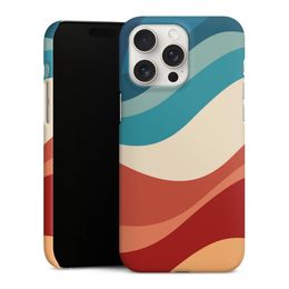 DeinDesign iPhone 15 Pro Max Handy Premium Case Smartphone Handyh&uuml;lle Schutzh&uuml;lle matt Ombre Wave Colour Premium Case
