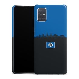DeinDesign Galaxy A51 Handy Premium Case Smartphone Handyh&uuml;lle Schutzh&uuml;lle gl&auml;nzend Hsv Skyline Hamburg Premium Case