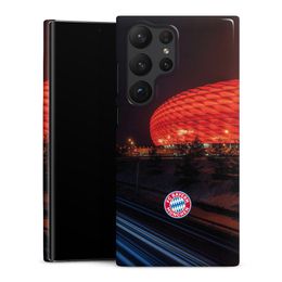 DeinDesign Galaxy S23 Ultra Handy Premium Case Smartphone Handyh&uuml;lle Schutzh&uuml;lle gl&auml;nzend Fc Bayern M&uuml;nchen Stadium Fcb Premium Case
