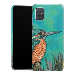DeinDesign Galaxy A51 Handy Premium Case Smartphone Handyh&uuml;lle Schutzh&uuml;lle gl&auml;nzend Painting Bird Animals Premium Case