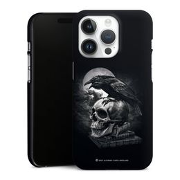 DeinDesign iPhone 14 Pro Handy Premium Case Smartphone Handyh&uuml;lle Schutzh&uuml;lle matt Raven Skulls Skull Premium Case