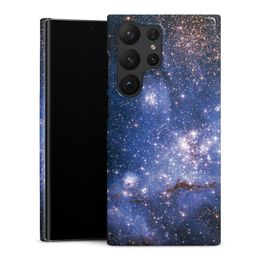 DeinDesign Galaxy S23 Ultra Handy Premium Case Smartphone Handyh&uuml;lle Schutzh&uuml;lle gl&auml;nzend Galaxy Weltall Weltraum Premium Case