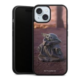 DeinDesign iPhone 15 Handy Gallery Case Handyh&uuml;lle 9H Geh&auml;rtetes Glas R&uuml;ckseite H&uuml;lle The Child Star Wars Baby Yoda Gallery Case