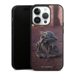 DeinDesign iPhone 14 Pro Handy Gallery Case Handyh&uuml;lle 9H Geh&auml;rtetes Glas R&uuml;ckseite H&uuml;lle The Child Star Wars Baby Yoda Gallery Case