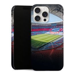 DeinDesign iPhone 15 Pro Max Handy Premium Case Smartphone Handyh&uuml;lle Schutzh&uuml;lle gl&auml;nzend Fcb Fc Bayern M&uuml;nchen Stadium Premium Case