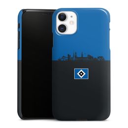 DeinDesign iPhone 11 Handy Premium Case Smartphone Handyh&uuml;lle Schutzh&uuml;lle gl&auml;nzend Skyline Hamburg Hsv Premium Case