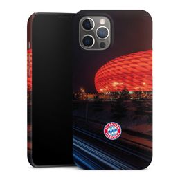 DeinDesign iPhone 12 Pro Max Handy Premium Case Smartphone Handyh&uuml;lle Schutzh&uuml;lle matt Fc Bayern M&uuml;nchen Stadium Fcb Premium Case