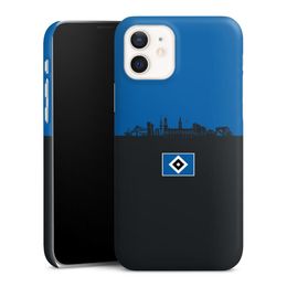 DeinDesign iPhone 12 Handy Premium Case Smartphone Handyh&uuml;lle Schutzh&uuml;lle matt Hsv Skyline Hamburg Premium Case