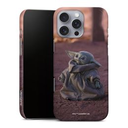 DeinDesign iPhone 16 Pro Max Handy Premium Case Smartphone Handyh&uuml;lle Schutzh&uuml;lle gl&auml;nzend The Child Star Wars Baby Yoda Premium Case
