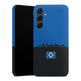 DeinDesign Galaxy A55 5G Handy Premium Case Smartphone Handyh&uuml;lle Schutzh&uuml;lle matt Hsv Skyline Hamburg Premium Case