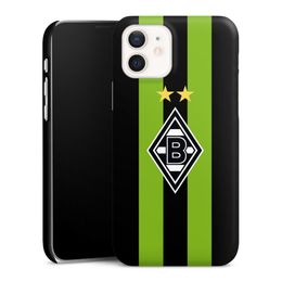 DeinDesign iPhone 12 Handy Premium Case Smartphone Handyh&uuml;lle Schutzh&uuml;lle matt Stripes Borussia M&ouml;nchengladbach Gladbach Premium Case