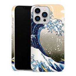 DeinDesign iPhone 13 Pro Handy Premium Case Smartphone Handyh&uuml;lle Schutzh&uuml;lle gl&auml;nzend Katsushika Hokusai Die Gro&szlig;e Welle Vor Kanagawa Kunst Premium Case