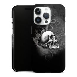 DeinDesign iPhone 14 Pro Handy Premium Case Smartphone Handyh&uuml;lle Schutzh&uuml;lle matt Gothic Skull Skulls Premium Case