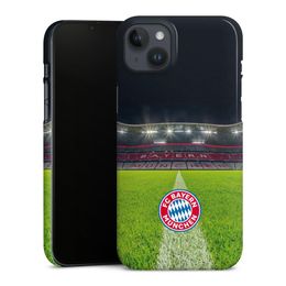 DeinDesign iPhone 14 Plus Handy Premium Case Smartphone Handyh&uuml;lle Schutzh&uuml;lle gl&auml;nzend Stadium Fc Bayern M&uuml;nchen Fcb Premium Case