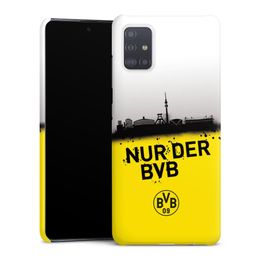 DeinDesign Galaxy A51 Handy Premium Case Smartphone Handyh&uuml;lle Schutzh&uuml;lle gl&auml;nzend Borussia Dortmund Statement Bvb Premium Case