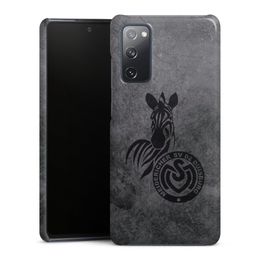 DeinDesign Galaxy S20 FE Handy Premium Case Smartphone Handyh&uuml;lle Schutzh&uuml;lle gl&auml;nzend Msv Duisburg Zebra Official Licensed Product Premium Case