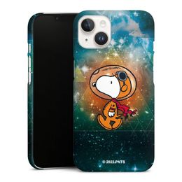 DeinDesign iPhone 14 Handy Premium Case Smartphone Handyh&uuml;lle Schutzh&uuml;lle matt Official Licensed Product Snoopy Astronaut Premium Case
