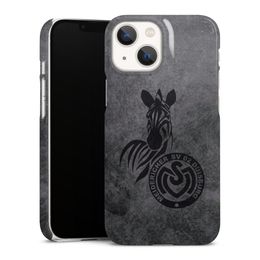 DeinDesign iPhone 13 Mini Handy Premium Case Smartphone Handyh&uuml;lle Schutzh&uuml;lle gl&auml;nzend Official Licensed Product Msv Duisburg Zebra Premium Case