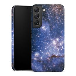 DeinDesign Galaxy S22 Handy Premium Case Smartphone Handyh&uuml;lle Schutzh&uuml;lle gl&auml;nzend Galaxy Weltall Weltraum Premium Case