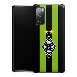 DeinDesign Galaxy S20 FE Handy Premium Case Smartphone Handyh&uuml;lle Schutzh&uuml;lle gl&auml;nzend Borussia M&ouml;nchengladbach Gladbach Stripes Premium Case
