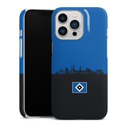 DeinDesign iPhone 13 Pro Handy Premium Case Smartphone Handyh&uuml;lle Schutzh&uuml;lle gl&auml;nzend Hsv Skyline Hamburg Premium Case