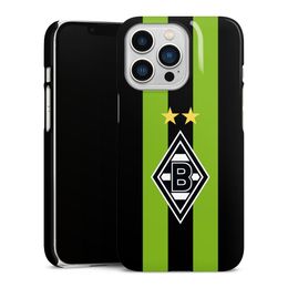 DeinDesign iPhone 13 Pro Handy Premium Case Smartphone Handyh&uuml;lle Schutzh&uuml;lle gl&auml;nzend Stripes Borussia M&ouml;nchengladbach Gladbach Premium Case