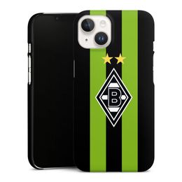 DeinDesign iPhone 14 Handy Premium Case Smartphone Handyh&uuml;lle Schutzh&uuml;lle matt Stripes Borussia M&ouml;nchengladbach Gladbach Premium Case