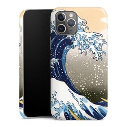 DeinDesign iPhone 12 Pro Handy Premium Case Smartphone Handyh&uuml;lle Schutzh&uuml;lle gl&auml;nzend Katsushika Hokusai Die Gro&szlig;e Welle Vor Kanagawa Kunst Premium Case