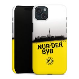 DeinDesign iPhone 15 Plus Handy Premium Case Smartphone Handyh&uuml;lle Schutzh&uuml;lle gl&auml;nzend Borussia Dortmund Statement Bvb Premium Case