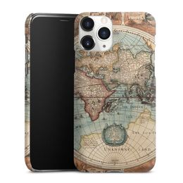 DeinDesign iPhone 11 Pro Handy Premium Case Smartphone Handyh&uuml;lle Schutzh&uuml;lle matt World Map Vintage Map Premium Case