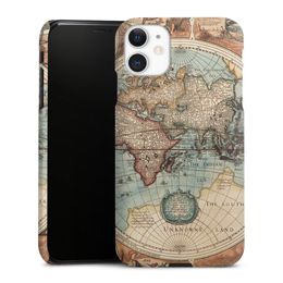 DeinDesign iPhone 11 Handy Premium Case Smartphone Handyh&uuml;lle Schutzh&uuml;lle matt World Map Vintage Map Premium Case