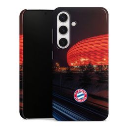 DeinDesign Galaxy S24 Handy Premium Case Smartphone Handyh&uuml;lle Schutzh&uuml;lle gl&auml;nzend Fc Bayern M&uuml;nchen Stadium Fcb Premium Case