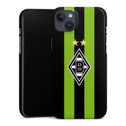 DeinDesign iPhone 14 Plus Handy Premium Case Smartphone Handyh&uuml;lle Schutzh&uuml;lle gl&auml;nzend Stripes Borussia M&ouml;nchengladbach Gladbach Premium Case