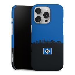 DeinDesign iPhone 16 Pro Handy Premium Case Smartphone Handyh&uuml;lle Schutzh&uuml;lle matt Hsv Skyline Hamburg Premium Case