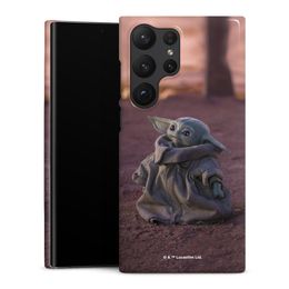 DeinDesign Galaxy S23 Ultra Handy Premium Case Smartphone Handyh&uuml;lle Schutzh&uuml;lle gl&auml;nzend The Child Star Wars Baby Yoda Premium Case