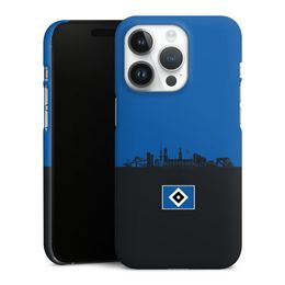 DeinDesign iPhone 14 Pro Handy Premium Case Smartphone Handyh&uuml;lle Schutzh&uuml;lle matt Hsv Skyline Hamburg Premium Case