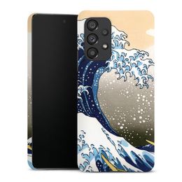 DeinDesign Galaxy A53 5G Handy Premium Case Smartphone Handyh&uuml;lle Schutzh&uuml;lle matt Die Gro&szlig;e Welle Vor Kanagawa Katsushika Hokusai Kunst Premium Case