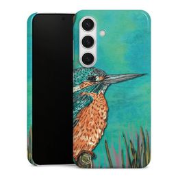 DeinDesign Galaxy S24 Handy Premium Case Smartphone Handyh&uuml;lle Schutzh&uuml;lle gl&auml;nzend Painting Bird Animals Premium Case