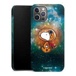 DeinDesign iPhone 12 Pro Max Handy Premium Case Smartphone Handyh&uuml;lle Schutzh&uuml;lle matt Astronaut Snoopy Official Licensed Product Premium Case