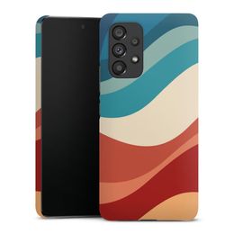 DeinDesign Galaxy A53 5G Handy Premium Case Smartphone Handyh&uuml;lle Schutzh&uuml;lle gl&auml;nzend Colour Wave Ombre Premium Case