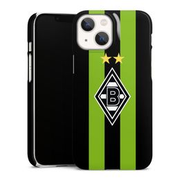 DeinDesign iPhone 13 Mini Handy Premium Case Smartphone Handyh&uuml;lle Schutzh&uuml;lle gl&auml;nzend Stripes Borussia M&ouml;nchengladbach Gladbach Premium Case