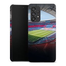 DeinDesign Galaxy A53 5G Handy Premium Case Smartphone Handyh&uuml;lle Schutzh&uuml;lle gl&auml;nzend Fc Bayern M&uuml;nchen Stadium Fcb Premium Case