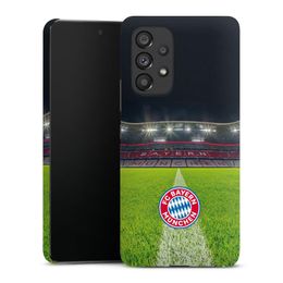 DeinDesign Galaxy A53 5G Handy Premium Case Smartphone Handyh&uuml;lle Schutzh&uuml;lle gl&auml;nzend Stadium Fcb Fc Bayern M&uuml;nchen Premium Case