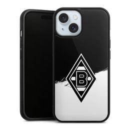 DeinDesign iPhone 15 Handy Gallery Case Handyh&uuml;lle 9H Geh&auml;rtetes Glas R&uuml;ckseite H&uuml;lle Bmg Borussia M&ouml;nchengladbach Gladbach Gallery Case