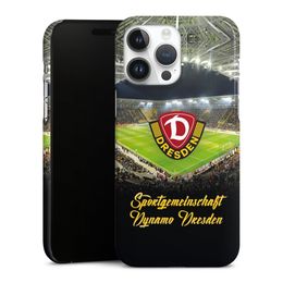 DeinDesign iPhone 14 Pro Max Handy Premium Case Smartphone Handyh&uuml;lle Schutzh&uuml;lle gl&auml;nzend Sg Dynamo Dresden Sgd Official Licensed Product Premium Case
