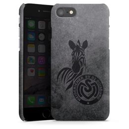 DeinDesign iPhone SE (2020) Handy Premium Case Smartphone Handyh&uuml;lle Schutzh&uuml;lle matt Msv Duisburg Zebra Official Licensed Product Premium Case