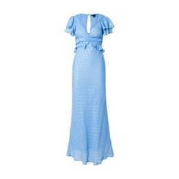 Karen Millen Kleid Damen Größe 40 azur / gold Winterkleid