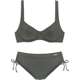 Lascana Damen B&uuml;gel-Bikini, oliv, Gr&ouml;&szlig;e 38B