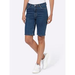 Heine Witt Damen Jeansshort in 5-Pocket-Form, blue-stone-washed, Gr&ouml;&szlig;e 42
