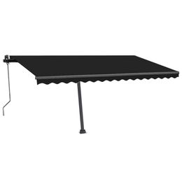 vidaXL Automatische Markise mit LED & Windsensor 400x350 cm Anthrazit